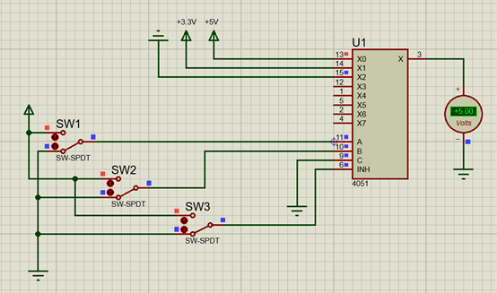 外设芯片学习之路_CD4051原理分析和仿真实验_cd4051典型应用电路图-CSDN博客