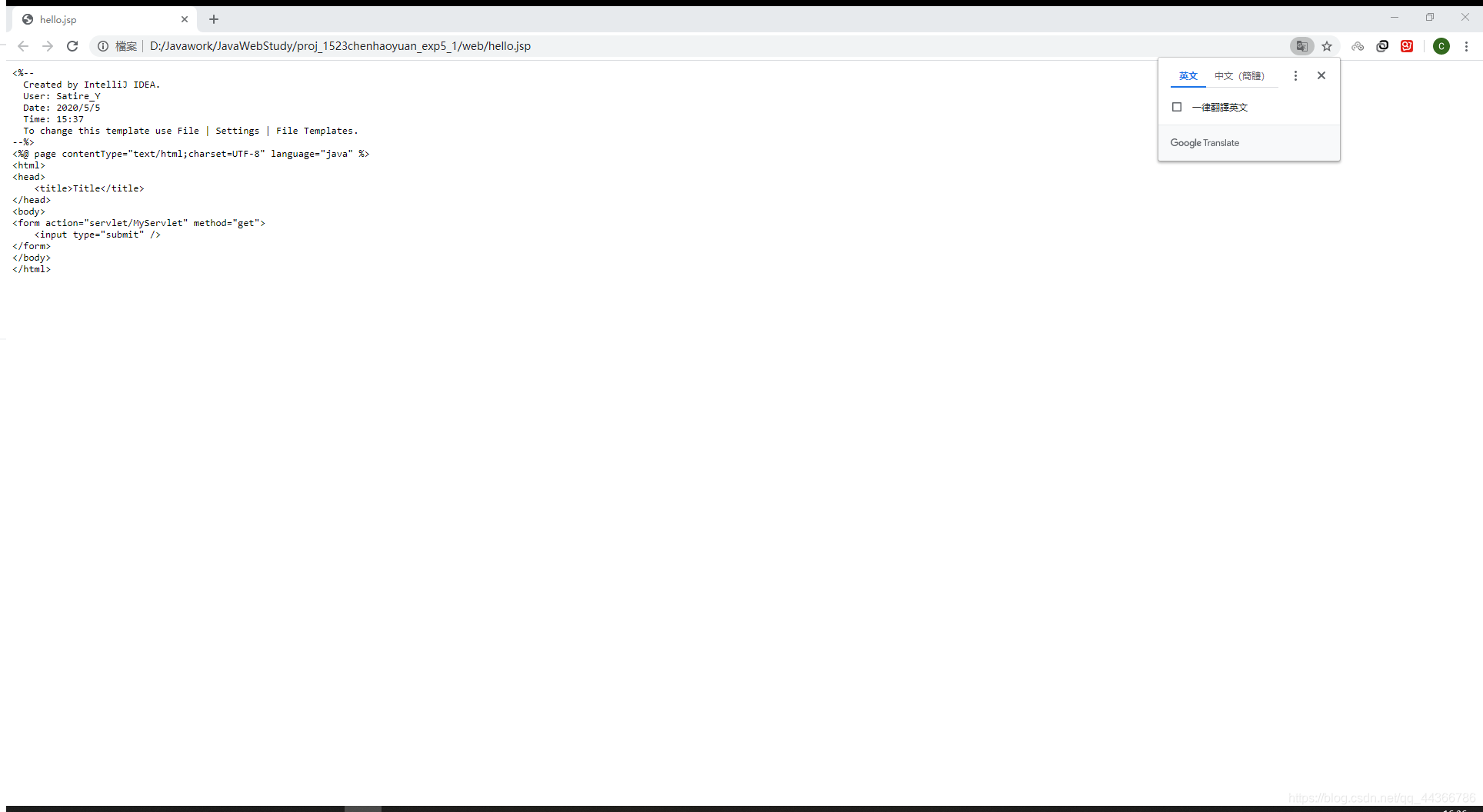Idea环境下 Servlet配置导致jsp页面显示源码问题 Idea运行jsp出现源代码没有页面效果怎么解决 Csdn博客