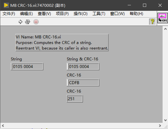 LabView：MODBUS协议CRC-16校验VI_labview crc16modbus校验程序-CSDN博客