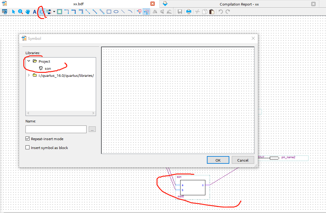 quartus .bdf格式 和 .v格式 互相转换及调用_bdf转v文件时error: design file contains ...