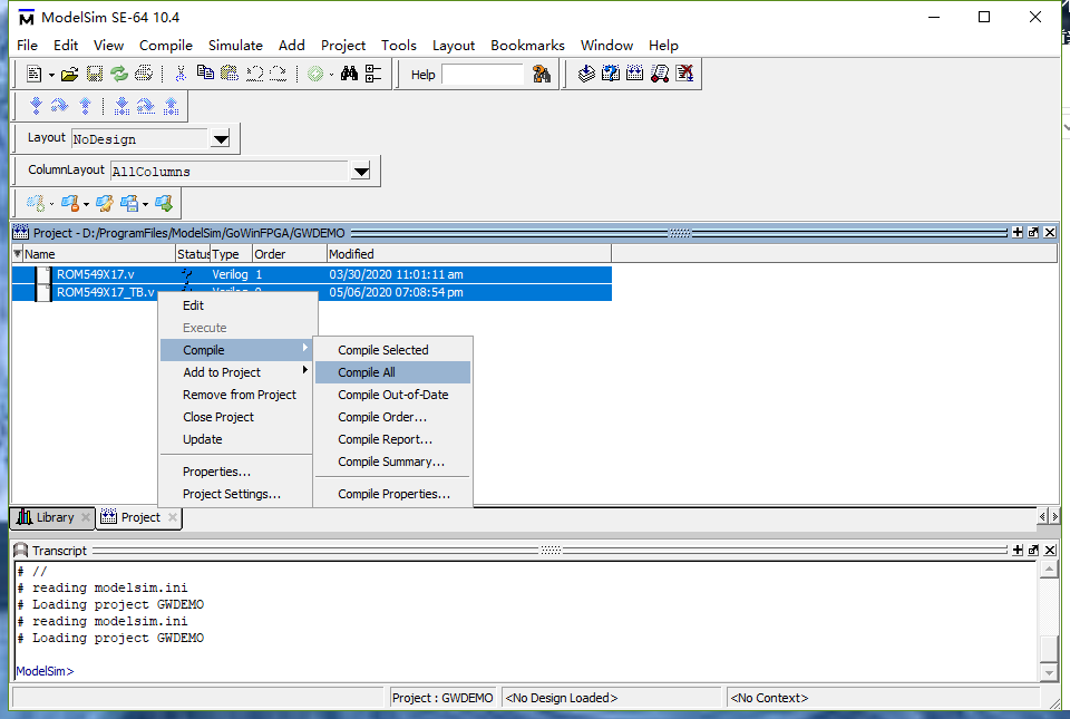 GoWin的ModelSim仿真_gowin modelsim-CSDN博客