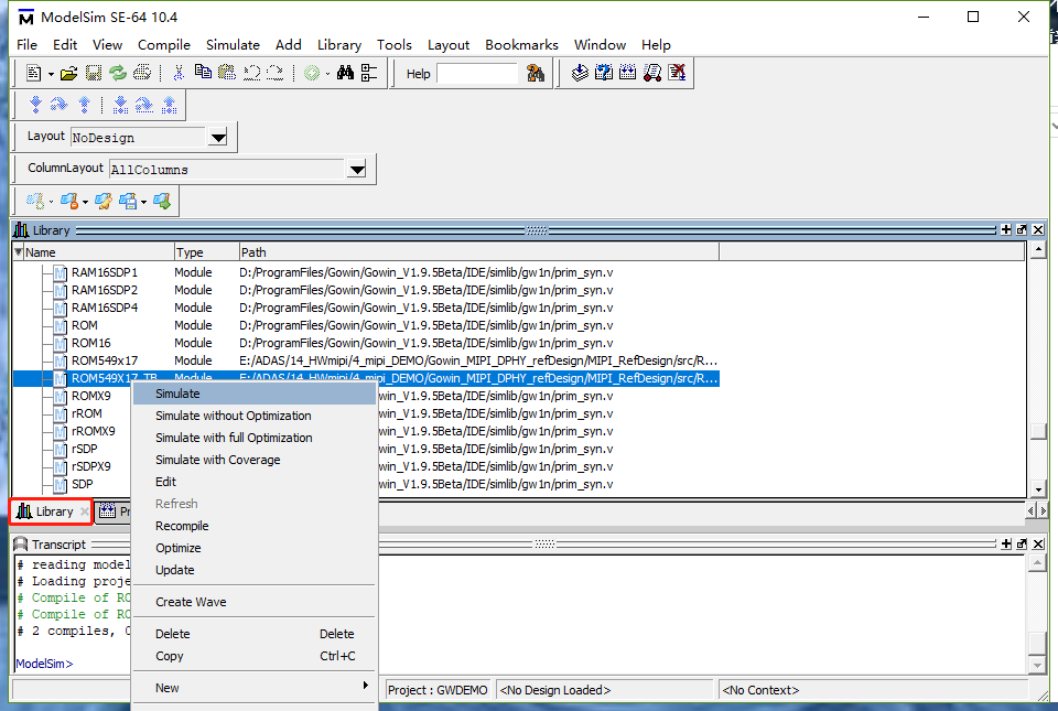 GoWin的ModelSim仿真_gowin modelsim-CSDN博客