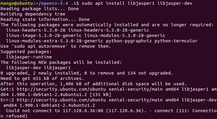 E: Unable to locate package libjasper-dev的解决办法（亲测可以解决）-CSDN博客