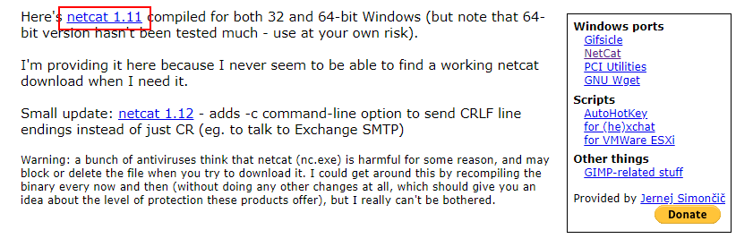 windows netcat的安装与使用_netcat-win32-1.12用法-CSDN博客