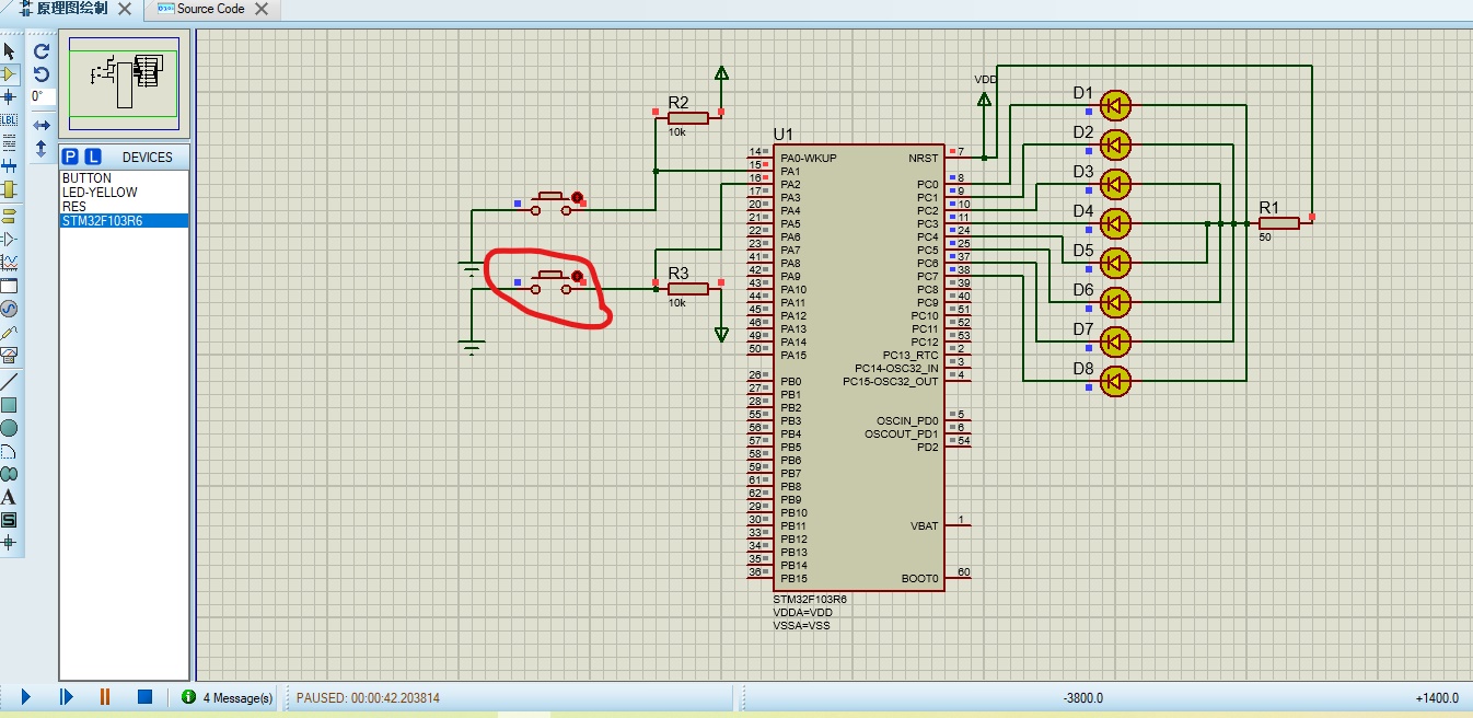 3、Proteus仿真STM32定时器TIM2与中断来控制流水灯的定时闪烁。_学者-老栋的博客-CSDN博客