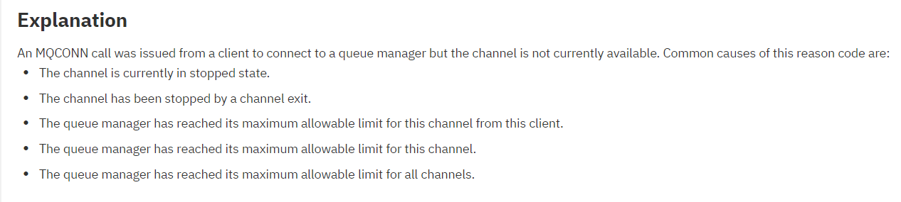 连接ibm Mq原因码报2537的错误解决记录mq2537 Csdn博客 