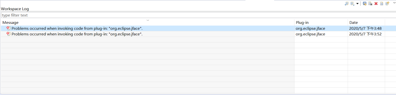 eclipse空指针异常并提示：Problems occurred when invoking code from plug-in: "org.eclipse.jface"-CSDN博客