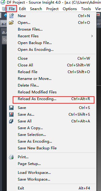 解决source insight 4.0打开含有中文文件的乱码问题_sourceinsight打开以中文编码-CSDN博客
