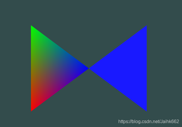 Opengl基础7:彩色三角形opengl空心彩色三角形 Csdn博客
