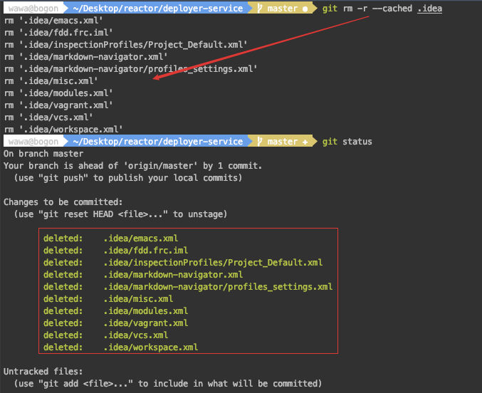 Git提交代码老出现.idea workspace.xml 问题_git workspace.xml .idea-CSDN博客
