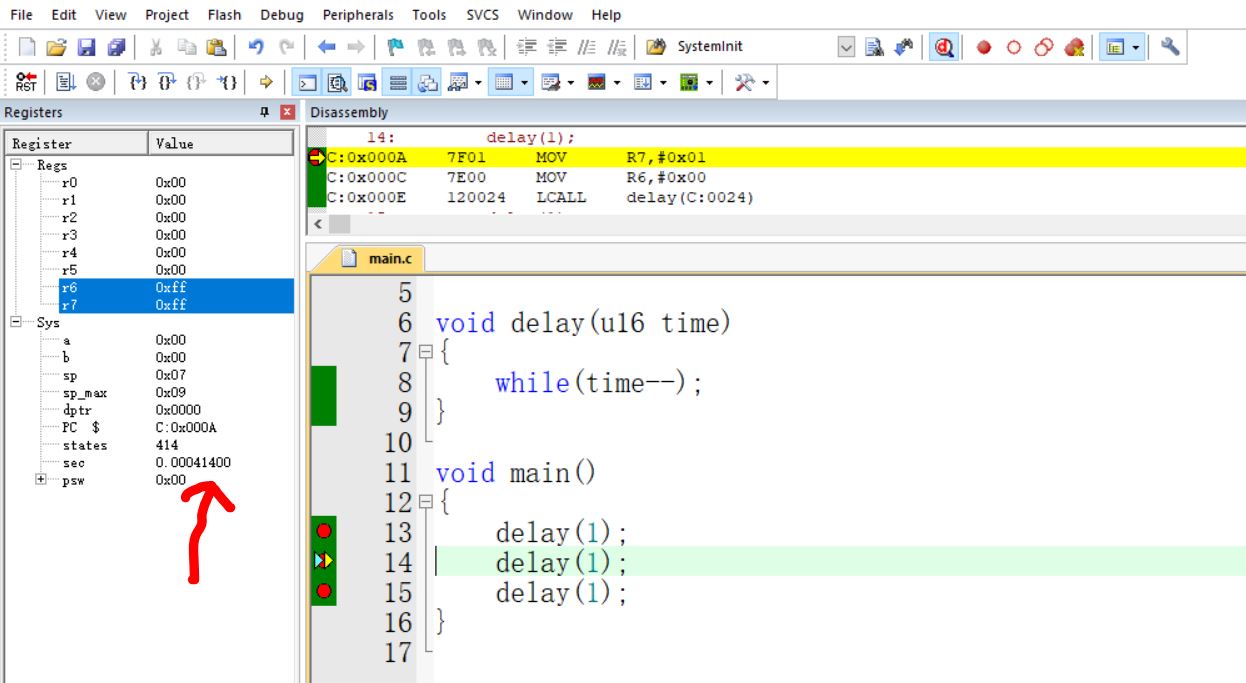 51单片机学习笔记（10）——Keil延时软件仿真_keil delay函数-CSDN博客