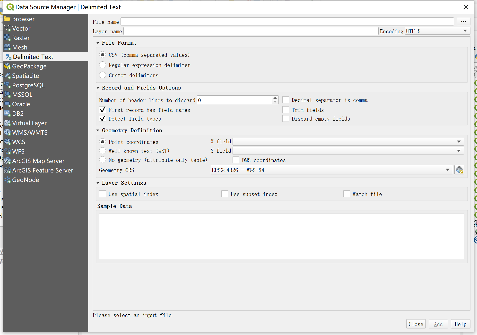QGIS导入excel点数据_qgis导入excel经纬度-CSDN博客