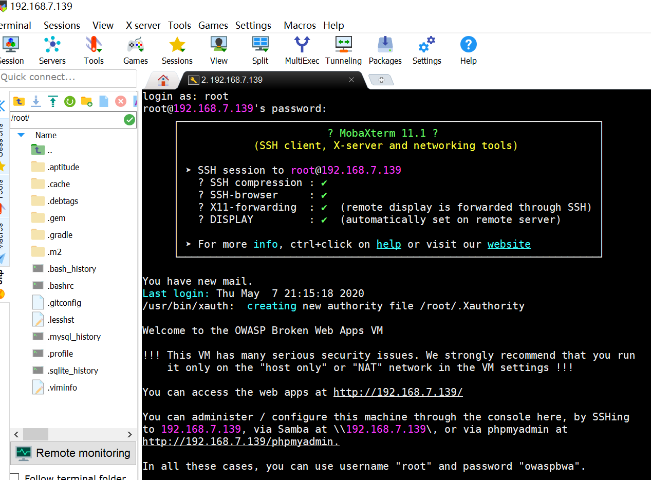 靶机全家桶之OWASP Broken Web Application_owasp broken web applications project-CSDN博客