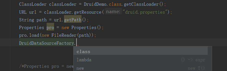 java用druid连接池与数据库建立链接时无法使用createDataSource（）方法问题_errorcreatedatasourceexception: druid create ...
