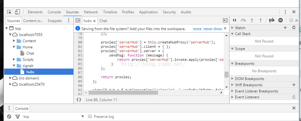 C# 使用SignalR实现消息通知_signalir-CSDN博客