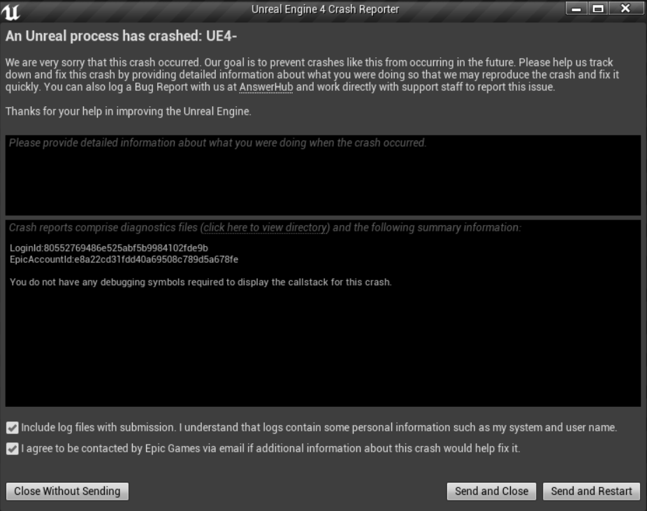 虚幻引擎4-UE4 崩溃process has crashed解决方案_an unreal process has crashed-CSDN博客