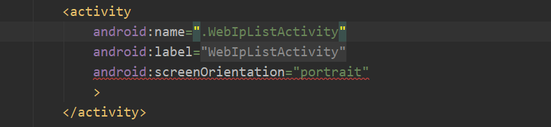 android studio 使用 android:screenOrientation="portrait"，android:screenOrientation="landscape" 报红 ...