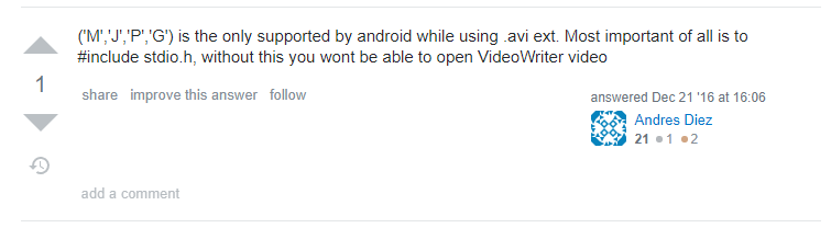Android opencv JNI层保存视频VideoWriter outputVideo.open一直创建失败_videowriter 中的open中创建路径失败-CSDN博客