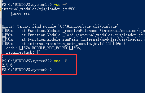 亲测成功解决internal / modules / cjs / loader.js：800 throw err；-CSDN博客