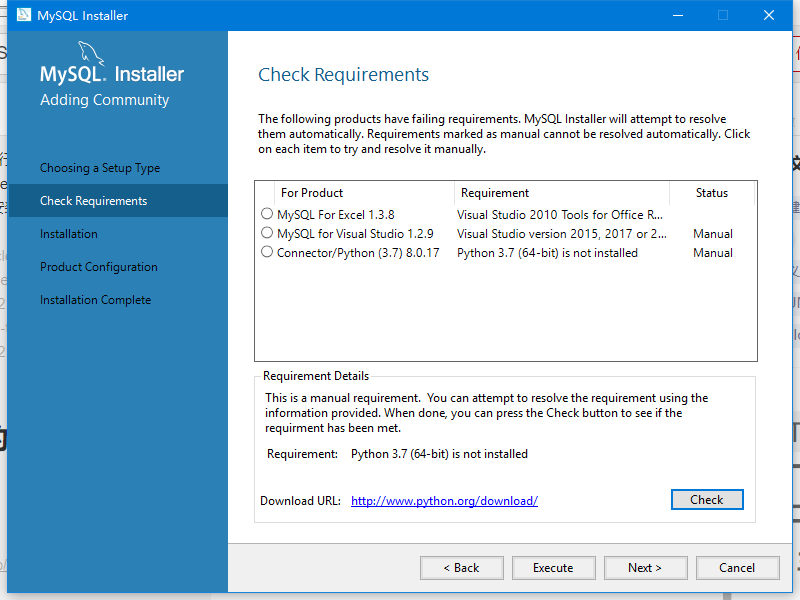重装系统后续：MySQL安装采坑记录_the requirement is still failing-CSDN博客