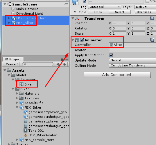 Unity Mecanim动画系统 之 模型动画的复用（动画重定向）功能的简单实现_unity动画重定向-CSDN博客