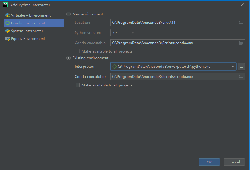 用Anacorda安装Pytorch 并在Pycharm中添加interpreter_ancorda-CSDN博客
