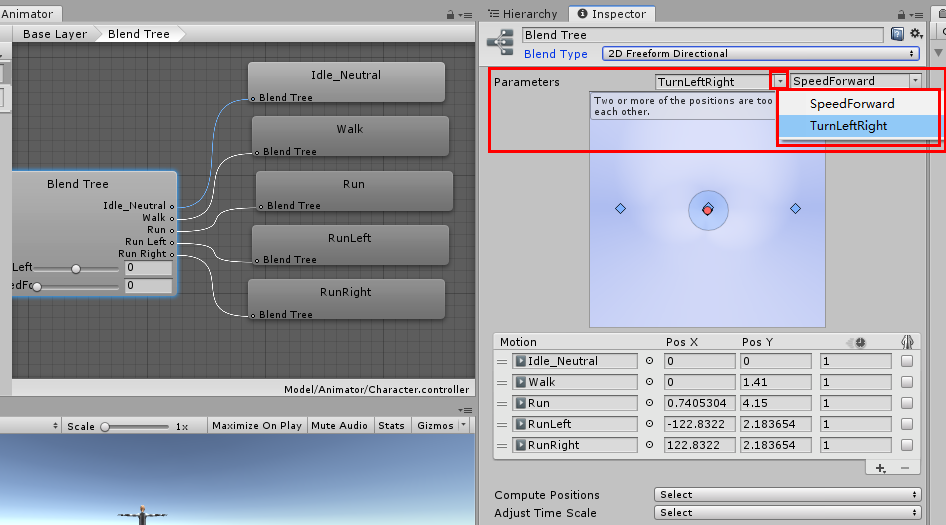 Unity Mecanim动画系统 之 动画混合树（Blend Trees）的简单使用_can't distribute the ...