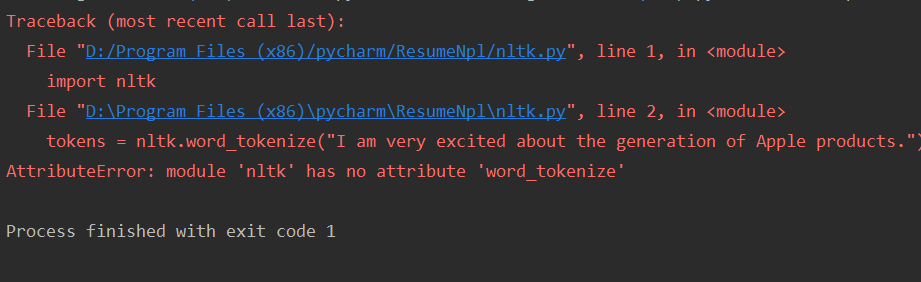 AttributeError: module 'nltk' has no attribute 'word_tokenize'_module 'nltk' has no attribute ...