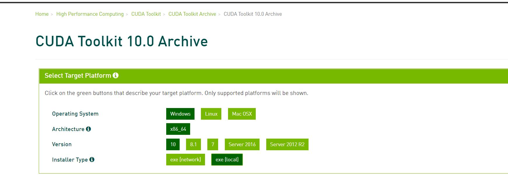 Windows10下cuda10 0环境配置 Cuda10 Targets Csdn博客