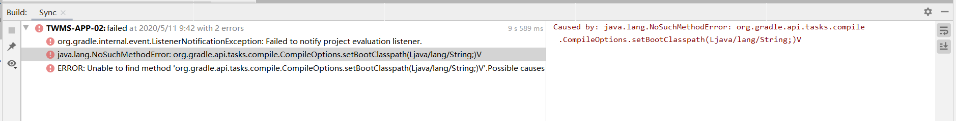 求大神解答！android studio运行项目出现的问题！_caused by: org.gradle.internal.event.listenernotif-CSDN博客