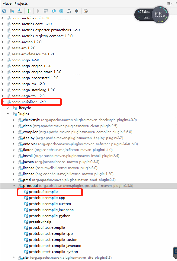 seata源码编译时io.seata.serializer.protobuf.generated找不到_java: 程序包io.seata.serializer.protobuf ...