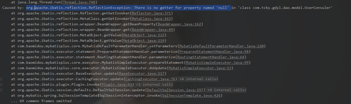 There Is No Getter For Property Named Null In Xxxx Csdn博客 