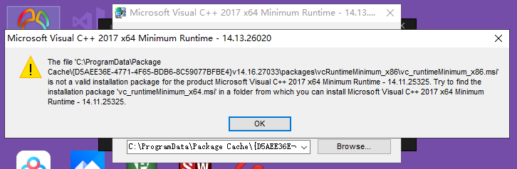 Microsoft visual c++2017 X64 Minimum Runtime等vc++运行库问题的解决记录_mioruntime ...