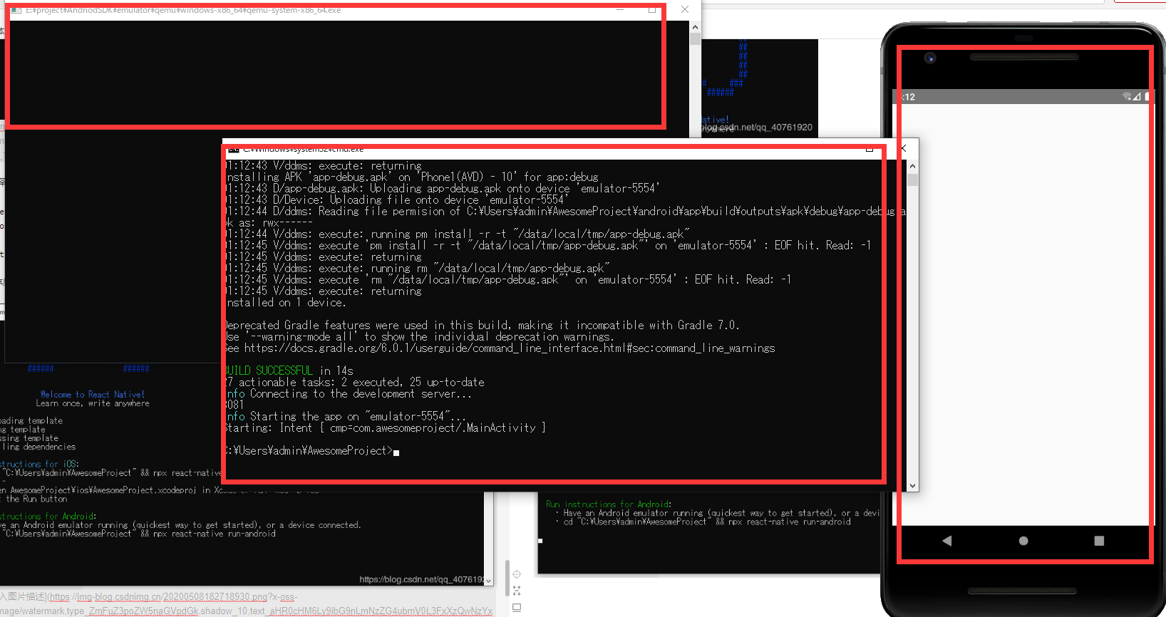 搭建React-Native开发环境及运行第一个RN，APP项目_运行一个react native-CSDN博客