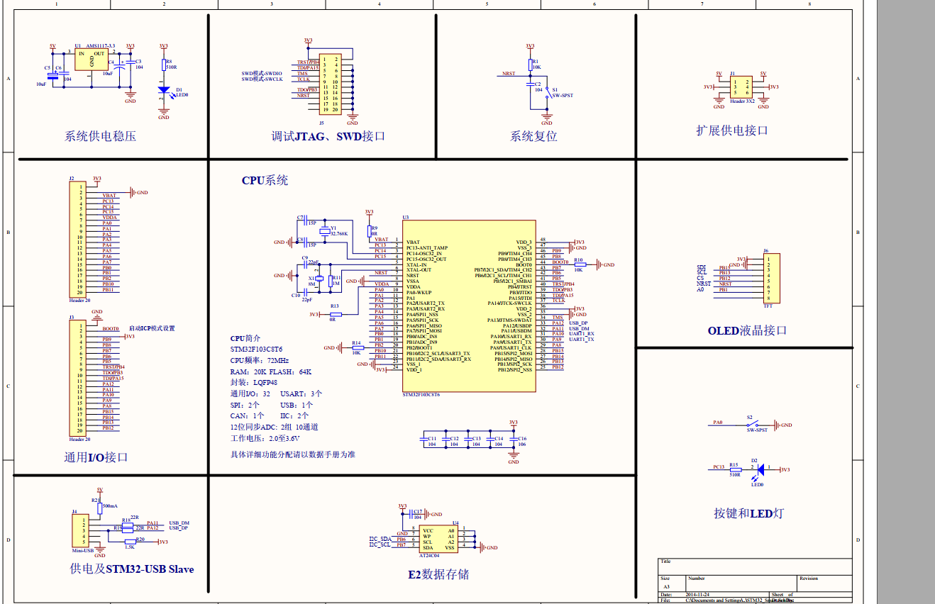 STM32F103C8T6小系统核心板点亮内置LED（PC13）_stm32f103c8t6点亮pc13-CSDN博客