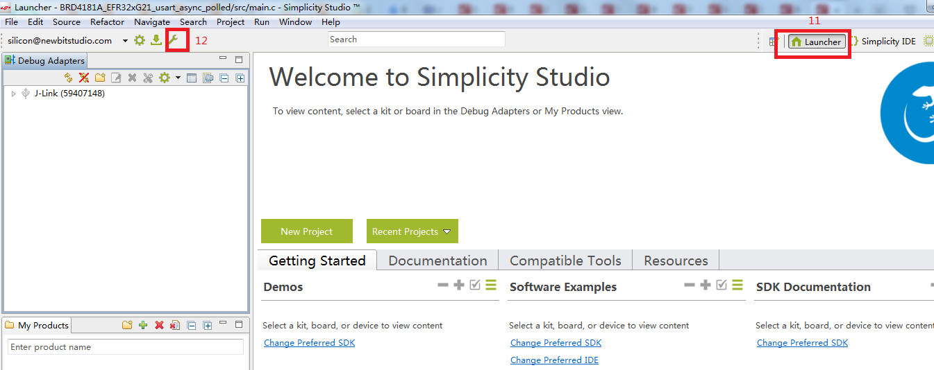 simplicity studio官方示例工程的编译和烧录_simplicity studio怎么烧录-CSDN博客