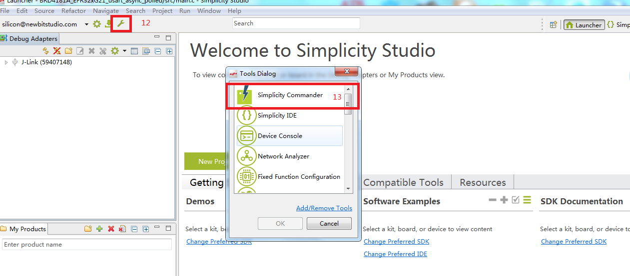 simplicity studio官方示例工程的编译和烧录_simplicity studio怎么烧录-CSDN博客