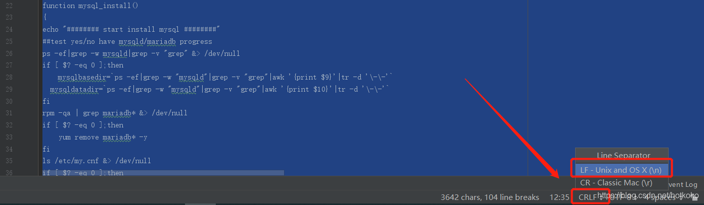 Linux运行shell脚本时报错syntax Error Near Unexpected Token `rshell Syntax Error Near Unexpected