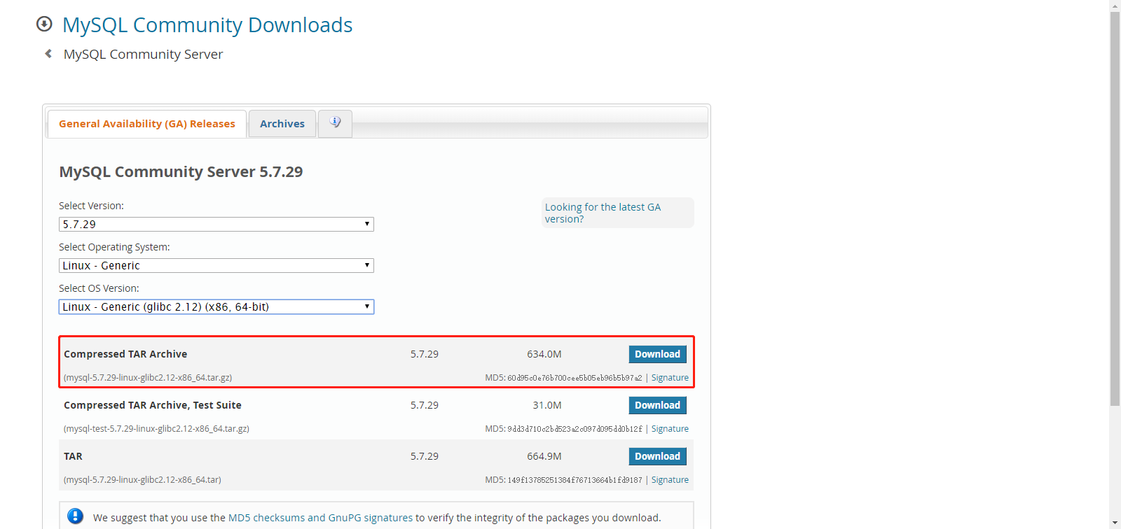 Linux下安装mysql5 7 29 详细步骤 Linux Mysql 安装5 7 29 Csdn博客