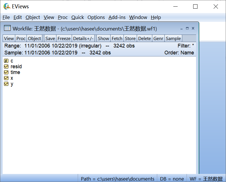 EViews对数据进行调整（取对数）_eviews怎么取log-CSDN博客