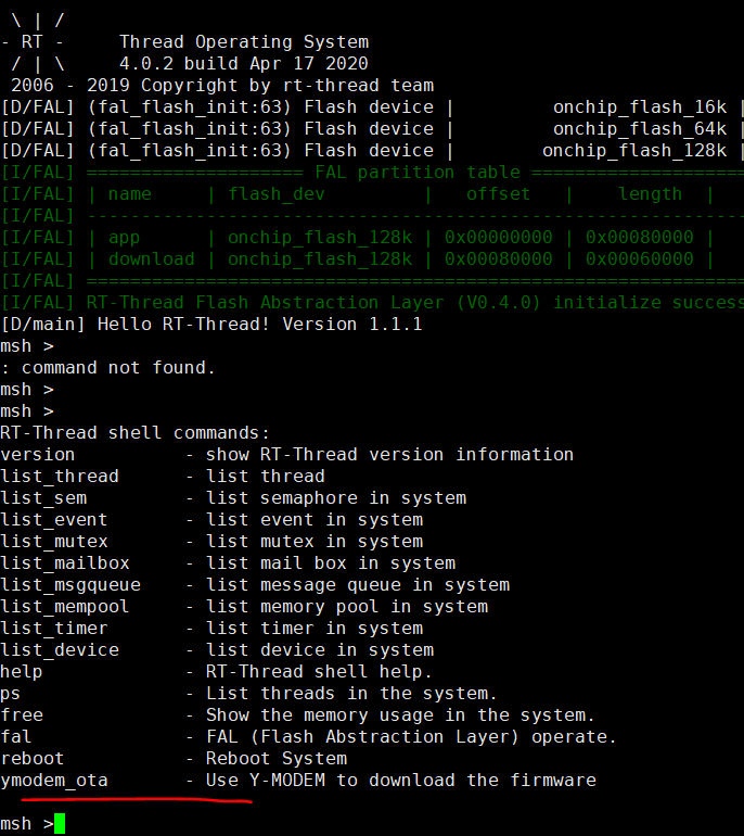 RT-Thread STM32F4通用BootLoader 的制作和使用（串口YModem协议升级方式）_使用rt-threadstudio移植rt-thread & 制作stm32通用 ...