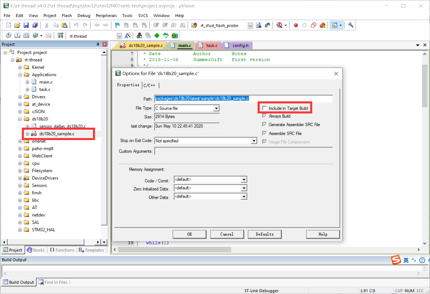 基于STM32F407VET6与RT-Thread系统实现ds18b20数据上传onenet云端_stm32f4 ds18b20 wifi-CSDN博客