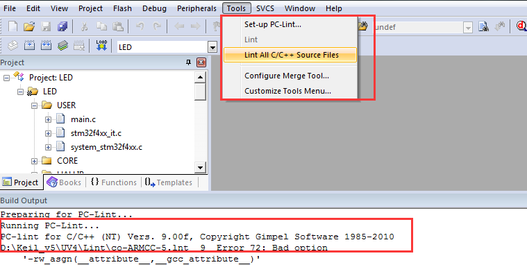 Keil MDK中使用配置pc-lint记录_pclint9 keil使用-CSDN博客