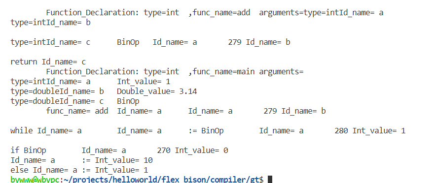 c++使用flex+bison进行语法分析生成AST_skyf**er的博客-CSDN博客