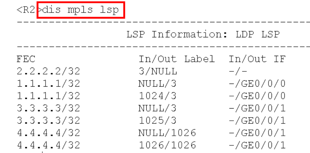 ensp-MPLS的简单配置_ensp中mpls lsr-id 1.1.1.1-CSDN博客