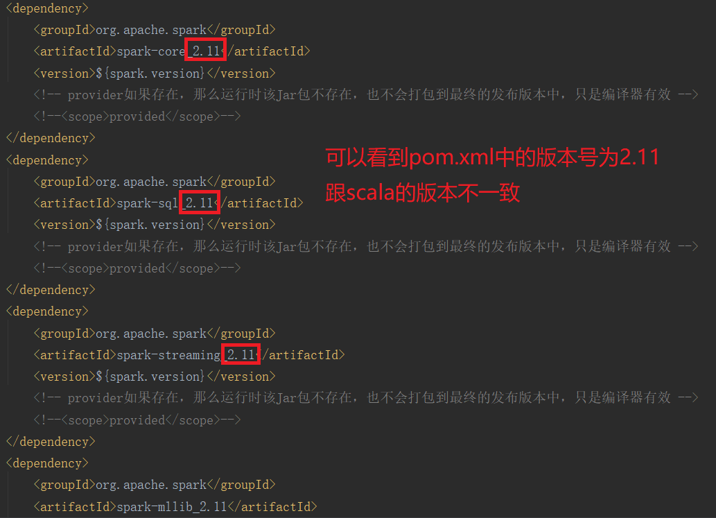 （scala 版本不匹配的问题）java.lang.NoSuchMethodError: scala.Product.$init$(Lscala/Product;)V_error ...