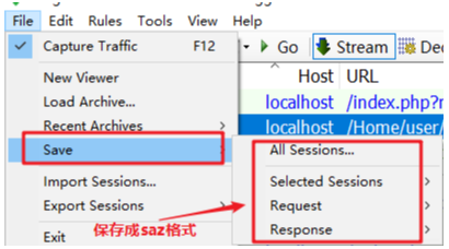 通过fiddler的导入导出功能，来实现你的请求分类管理_如何使用 fiddler 的命令行接口或自动化库(如果可用)来导入 .saz 文件并保存为文-CSDN博客