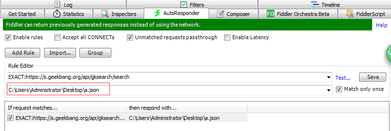 使用Fiddler AutoResponder 自动回复响应_unmatched requests passthrough-CSDN博客