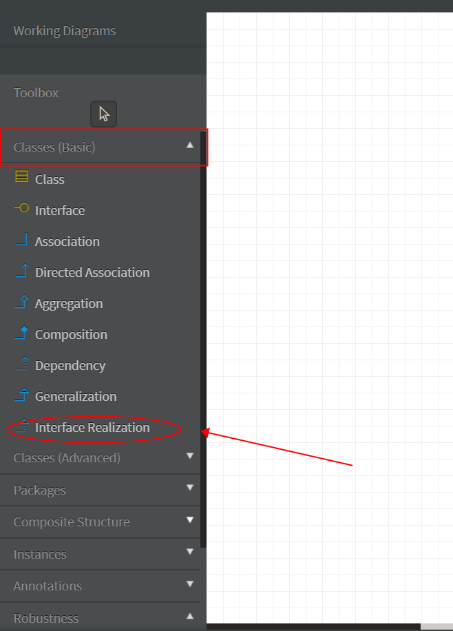 使用StarUML画关系图的实现关系箭头提示Invalid connection (Interface Realization)_staruml画线遇到无效连接-CSDN博客