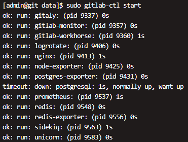 GitLab502--postgresql服务timeout超时(down)_timeout: down: postgresql: 0s ...